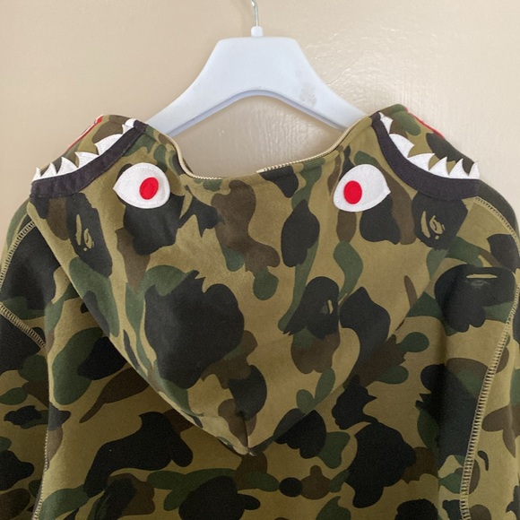 Bape | Sweaters | Bape Camo Hoodie With Patches Mens Xl | Poshmark